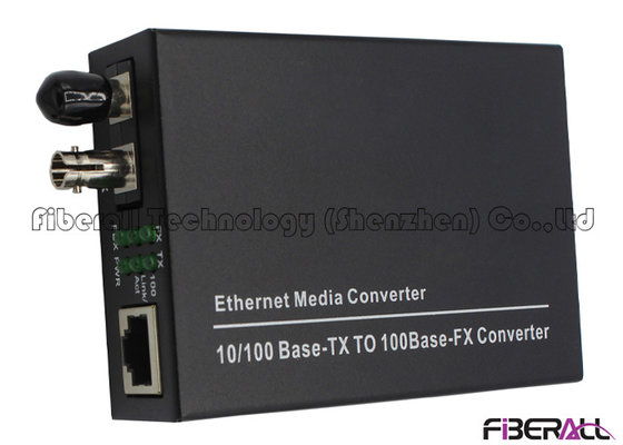 ST Type Unmanaged Ethernet To Fiber Optic Media Converter Dual Fiber 15Km supplier