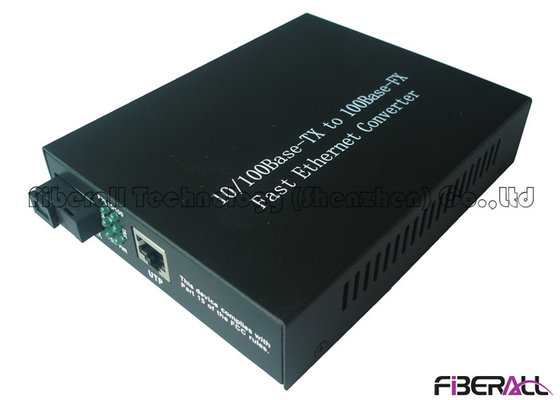 FCC And CE Compliant 100Mbps Fiber Media Converter With Internal Power Converter supplier