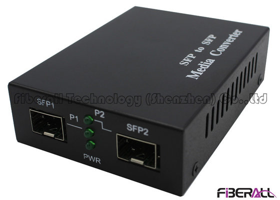 SFP To SFP Fiber Media Converter Single Mode To Multimode Converter SM To MM supplier