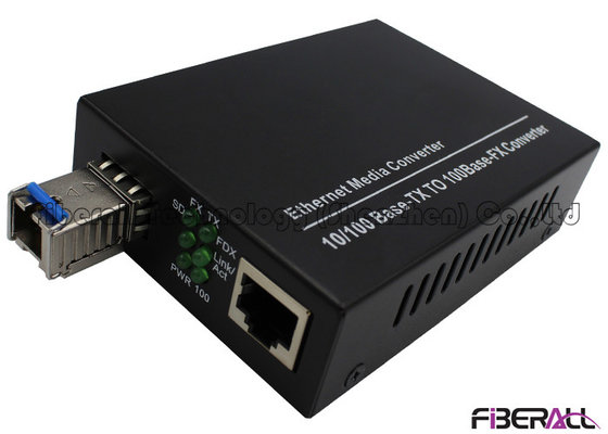 Changeable Fiber Media Converter With SC SFP Optical Transceiver Carrier grade supplier