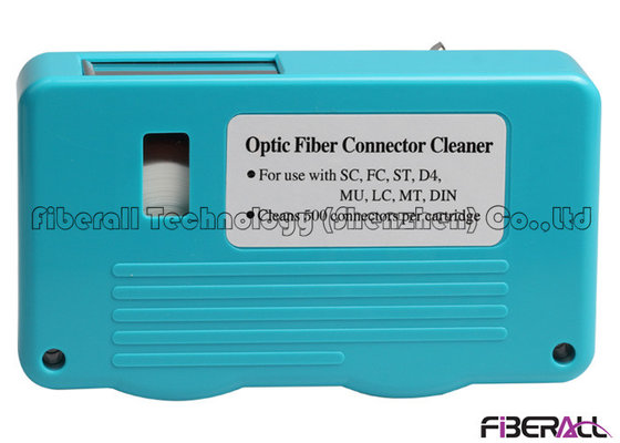 Blue Cassette Fiber Cleaner Optical Fiber Cleaning Tool Fiber Clean Box supplier