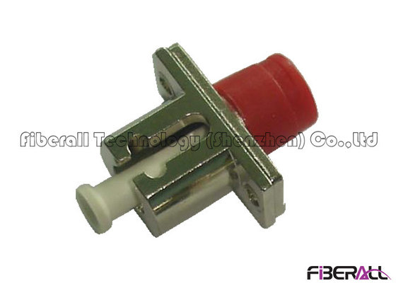 Metal Body Hybrid Optical Fiber Adapter LC/PC To FC/PC With Flange For Installation supplier