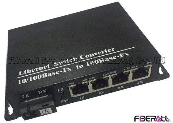 Management 10/100M Multiport Fiber Ethernet Media Converter With Four RJ45 Ports supplier