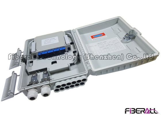 Pole Or Wall Mounted Fiber Distribution Box For 1x8 LGX PLC Fiber Optic Splitter supplier