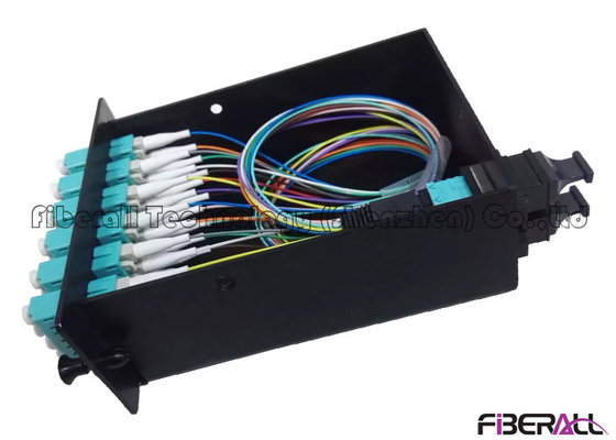 96 Fibers MPO Fiber Patch Panel With MPO Cassette For MPO - LC Optical Patch Cord supplier