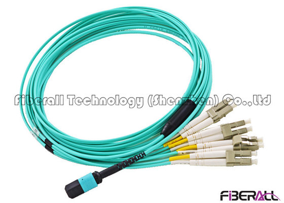 MPO To MPO MTP To MTP MPO To LC OM3 Fiber Optic Patch Cord Multimode 8F 12F 24F supplier