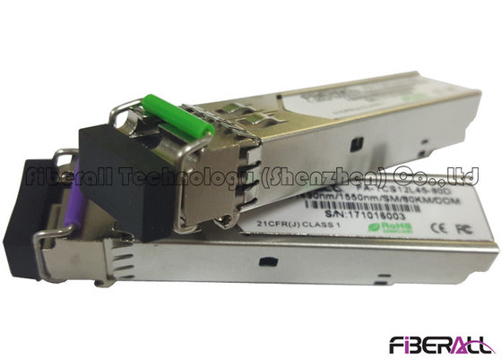 IEC-60825 Compliant1.25Gbps BIDI LC SFP Optical Transceiver Up To 20 Kilometers supplier