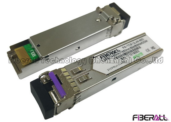 1.25G Bi directional SFP Fiber Optic Transceiver LC 40KM DDM SFF8472 Compliant supplier