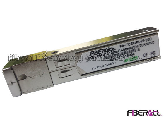 Single Fiber SM 2.5G/1.25G Sfp Transceiver Module Class B+ GPON OLT SC 20KM supplier