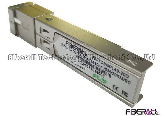 SC / UPC Single Fiber GPON OLT Sfp Optical Transceiver Class B+ 20KM 1490nm/1310nm supplier