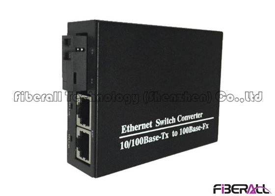 Ethernet To Fiber Media Converter With One SC Optical Interface And Two RJ45 Ports supplier