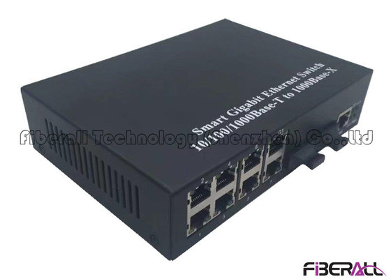 Smart 10 Port Gigabit Ethernet Switch For Ethernet Ring Network With 8 RJ45 Ports And Two SFP supplier