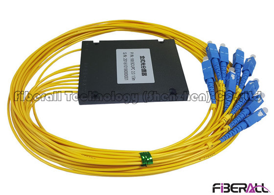 1x8 PON Fiber Optic PLC Splitter With ABS Enclosure And SC/UPC Input & Output Pigtail supplier