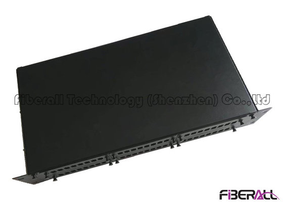 Enlarged 2U Height Fiber Optic Path Panel Sliding Drawer With 48 Adapter Ports supplier