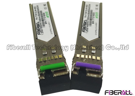 WDM SFP Fiber Optic Transceiver Should Be Used In Pair 1.25Gbps 1490/1550nm 60KM supplier