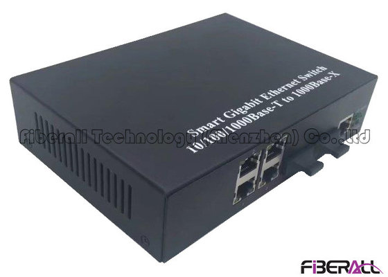 10/100/1000M Dual Fiber Ethernet Switch For Ring Network With Four RJ45 Ports supplier