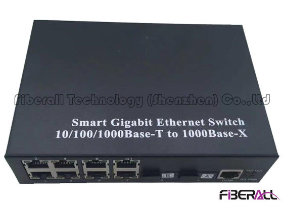 100M/1000M Fiber Ethernet Switch With Two Simplex SC Optical Ports And 8 LAN Ports supplier