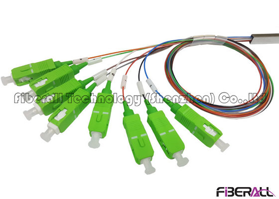 FA-PLCM1×8SA,OEM Factory Supply SC/APC 1x8 Mini Steel Tube Fiber Optic PLC Splitter supplier