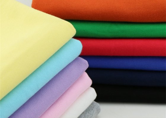 China 32s100% cotton hooded fabric minnow scale stretch knitted fabric leisure sports suit fabric stock supplier