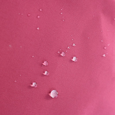 86%polyester 14%spandex fabric (30+20)*(30+20) 158*116 88gsm waterproof fabric pink color for trousers supplier