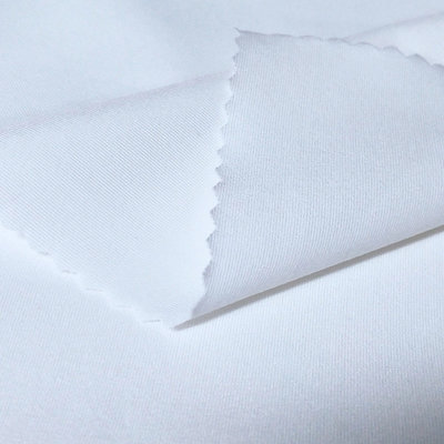 GRS 73%Recycled polyester 27%spandex fabric 250gsm swimsuit bra white stretch knitted fabric supplier