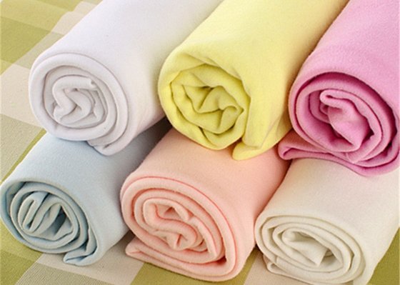 CVC jersey factory direct sale 21S 80%polyester20%cotton single side knitted sweat cloth T-shirt/s supplier