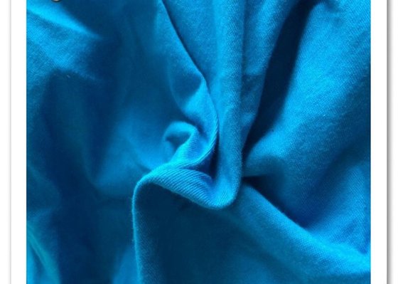 Jersey single side 21s knitted 100% combed cotton fabric sport shirt wholesale high quality supplier