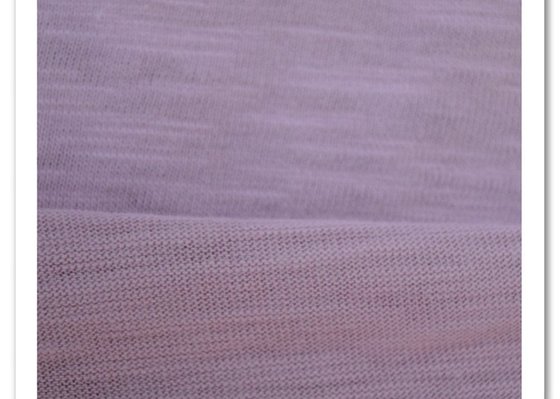 Stock 21s 26S slub cotton plain jersey men's and women's fashion T-shirt casual wear fabric supplier