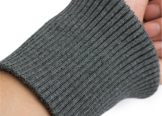 21s 2*2 100% cotton/polyester polyester circular knitted machine ribbings cloth neckline cotton rib cuff thread supplier