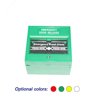 Glass break exit button Emergency Exit Button Fireproof Break Glass Release Button Rfid Switch Push Exit,min:1pcs