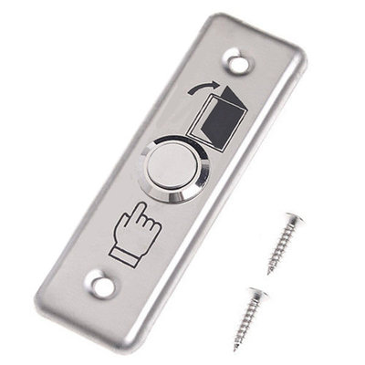 Generic DC 12V NC NO Release Button Switch Square Touch Sensor Door Exit with LED Light For Access Control System