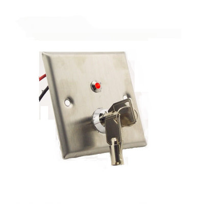silvery color metallic surface Door Exit button access control switch automatically reset Door intercom Release