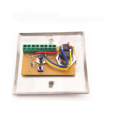 silvery color metallic surface Door Exit button access control switch automatically reset Door intercom Release