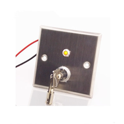 silvery color metallic surface Door Exit button access control switch automatically reset Door intercom Release