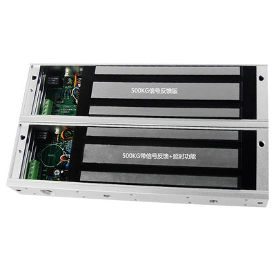 500A Single Door 12V Electric Magnetic Electromagnetic Lock Holding Force for Access Control silver