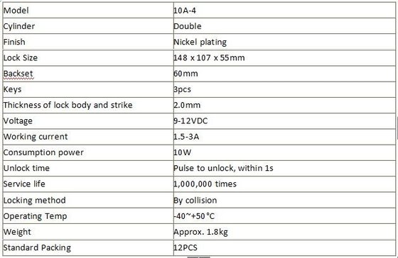 10A-4 DC12V Silent Safe Intelligent Motor Electric Lock Self-closing Lockable Intelligent Silent Electronic Lock use for