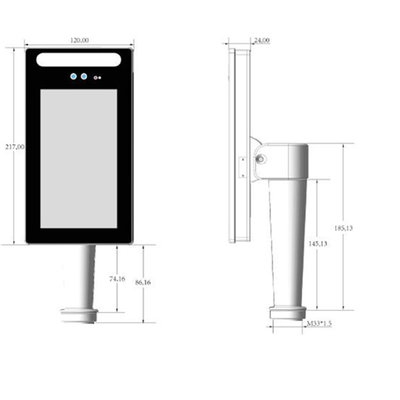 Fast Verification Face Fingerprint Indentification Time Attendance Access Using Neural Networks Touch Keypad