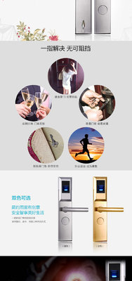 6060 Fingerrint door lock fingerprint locks right handle left handle locks password card door locks
