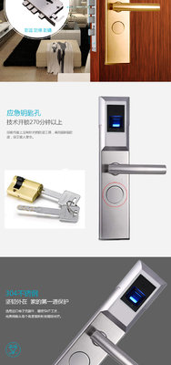 6060 Fingerrint door lock fingerprint locks right handle left handle locks password card door locks