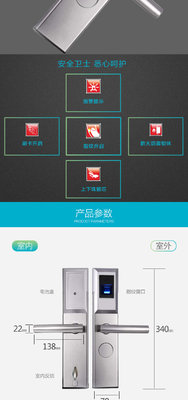 6060 Fingerrint door lock fingerprint locks right handle left handle locks password card door locks