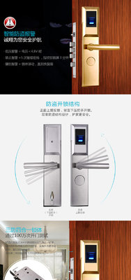 6060 Fingerrint door lock fingerprint locks right handle left handle locks password card door locks