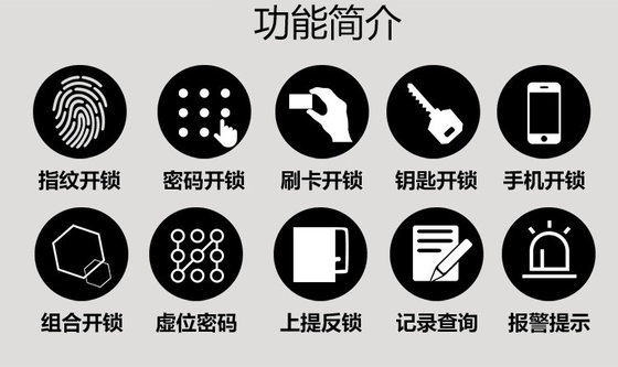 6080plus Biometric Fingerprint door lock Password door lock fingerprint locks