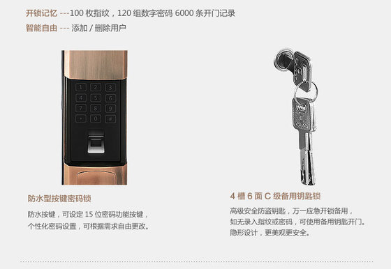 k6010 Fingerprint door locks biometric lock RFID CARD LOCK PASSWORD LOCKS