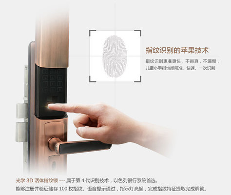 k6010 Fingerprint door locks biometric lock RFID CARD LOCK PASSWORD LOCKS