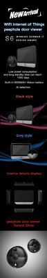 H6 Zinc Alloy Door Viewer Peephole