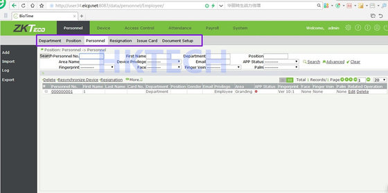 BioTime8.0 BioTime7.0 TIME ATTENDANCE SOFTWARE ZKTECO SOFTWARE