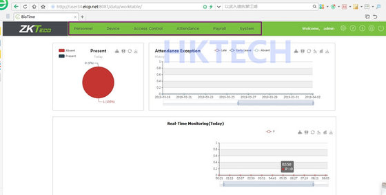 BioTime8.0 BioTime7.0 TIME ATTENDANCE SOFTWARE ZKTECO SOFTWARE