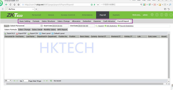BioTime8.0 BioTime7.0 TIME ATTENDANCE SOFTWARE ZKTECO SOFTWARE