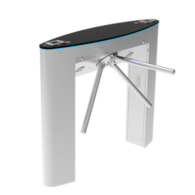 TS5000A Automatic pedestrian waist high 304 stainless steel tripod swing turnstile with RFID card/fingerprint reader
