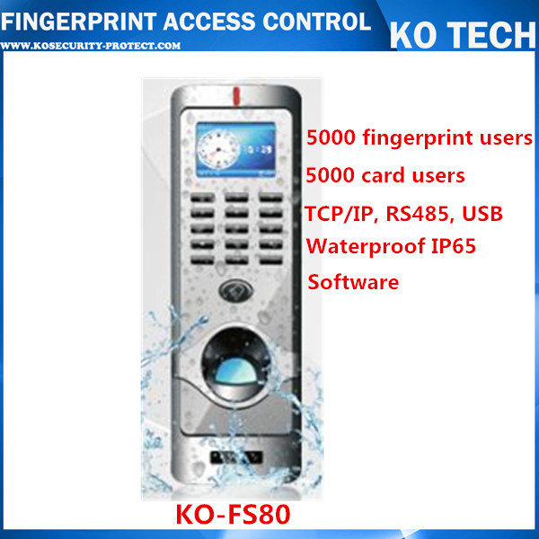 KO-FS80 Password, ID Card or Fingerprint Identification Access Control Machine